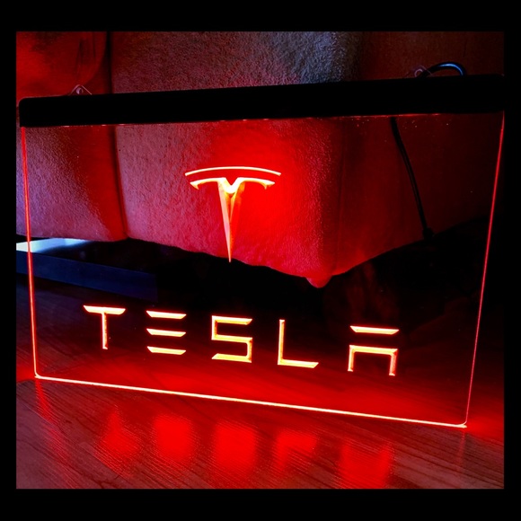 Other | Tesla Led Neon Light Sign 8x12 | Poshmark